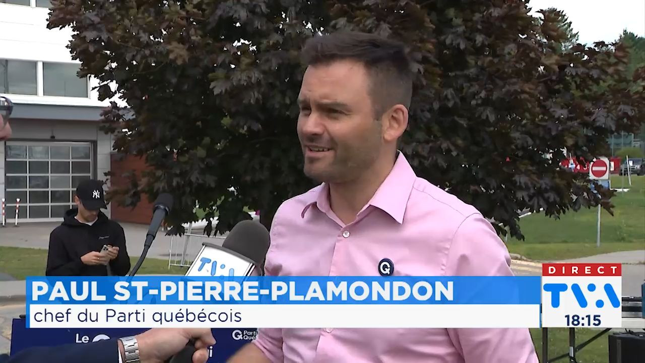 Entrevue du jour - Visite du chef du Parti Québécois - TVA Gatineau