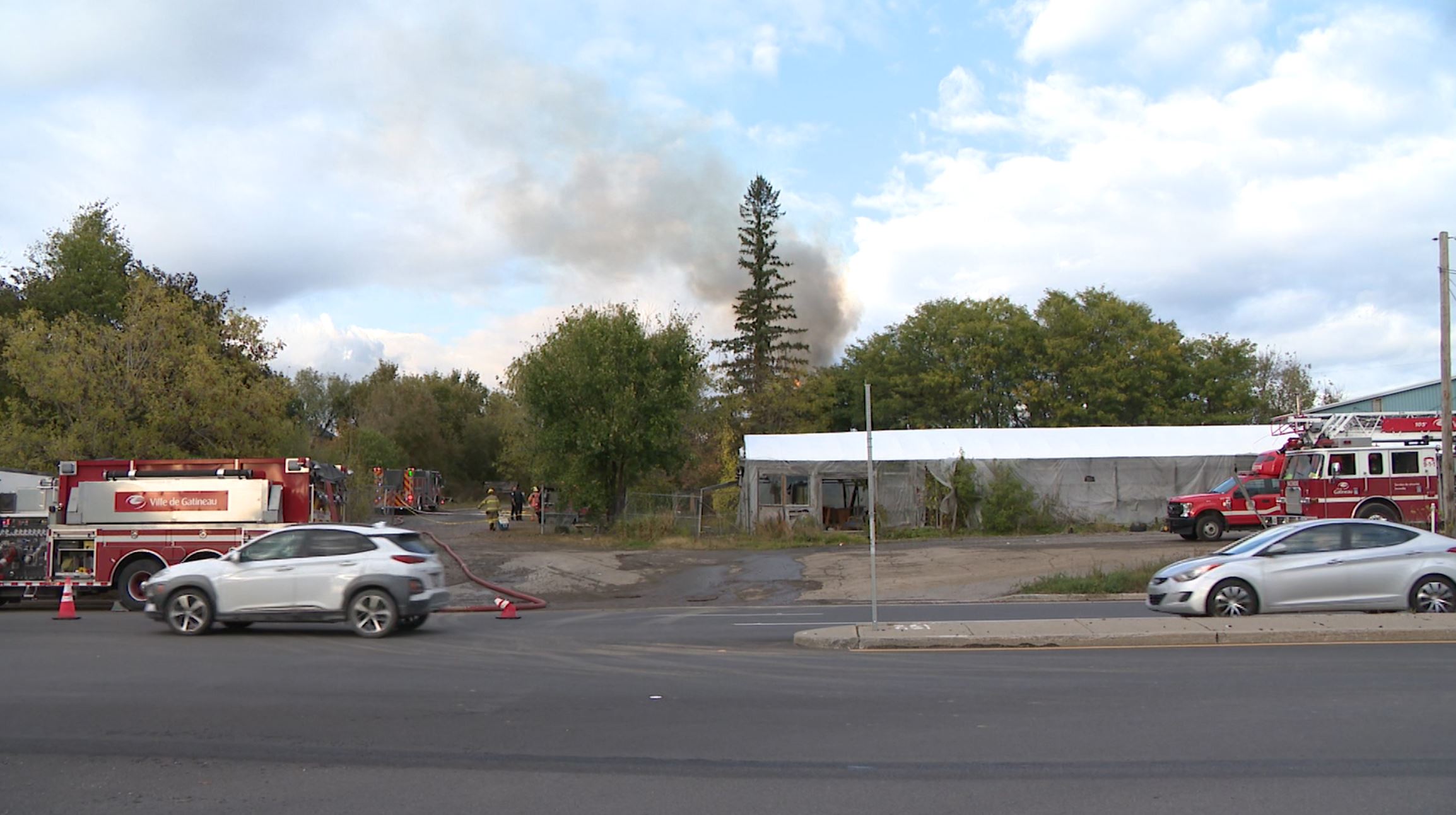 Aylmer: incendie dans un bâtiment abandonné - TVA Gatineau