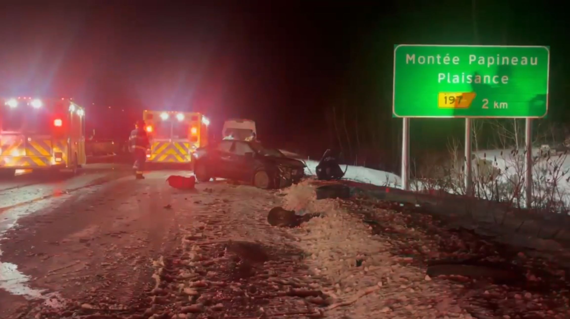 Autoroute 50: un blessé dans un face-à-face - TVA Gatineau
