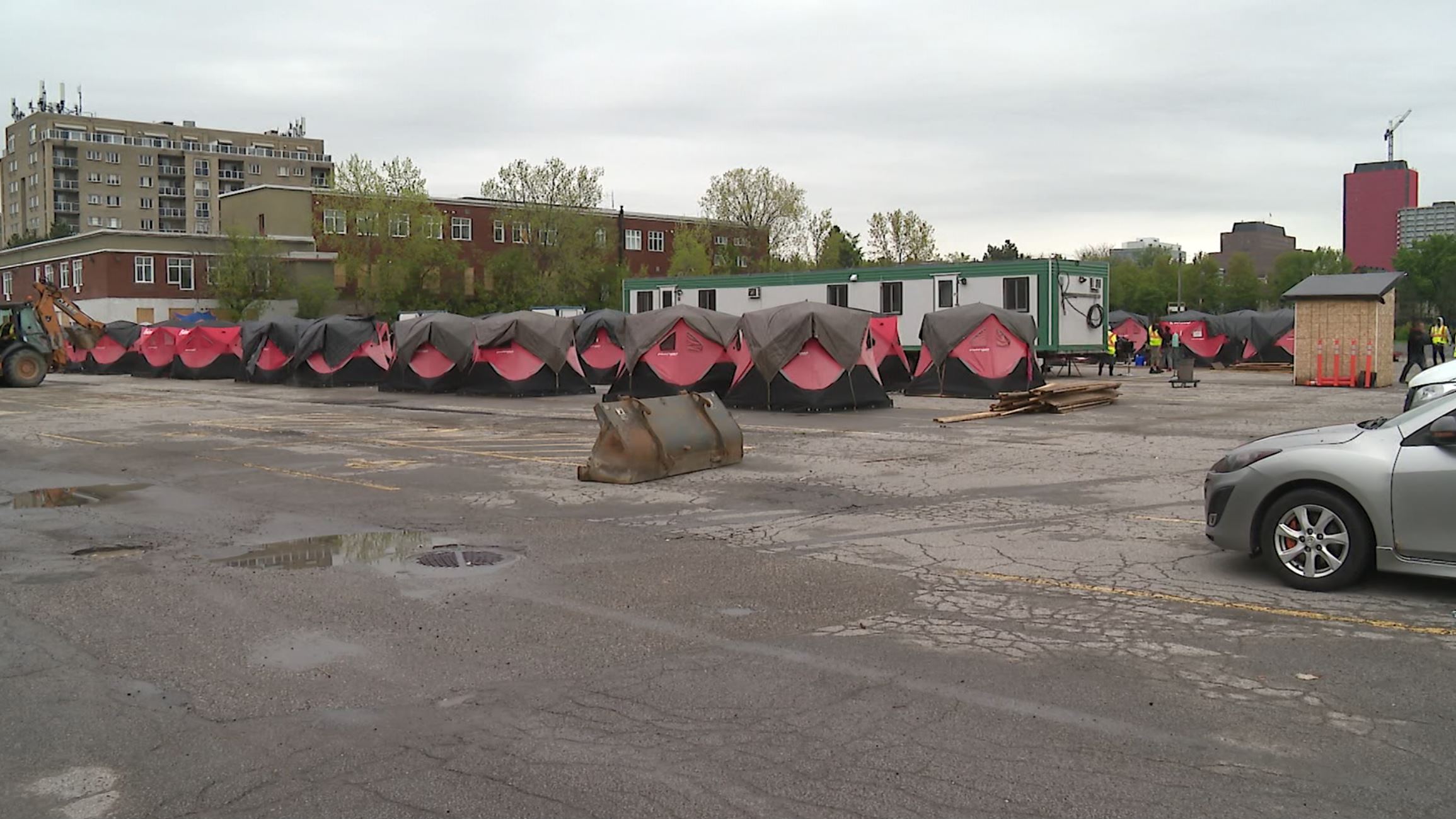 Itinérance: jour de démantèlement sur le site Guertin - TVA Gatineau